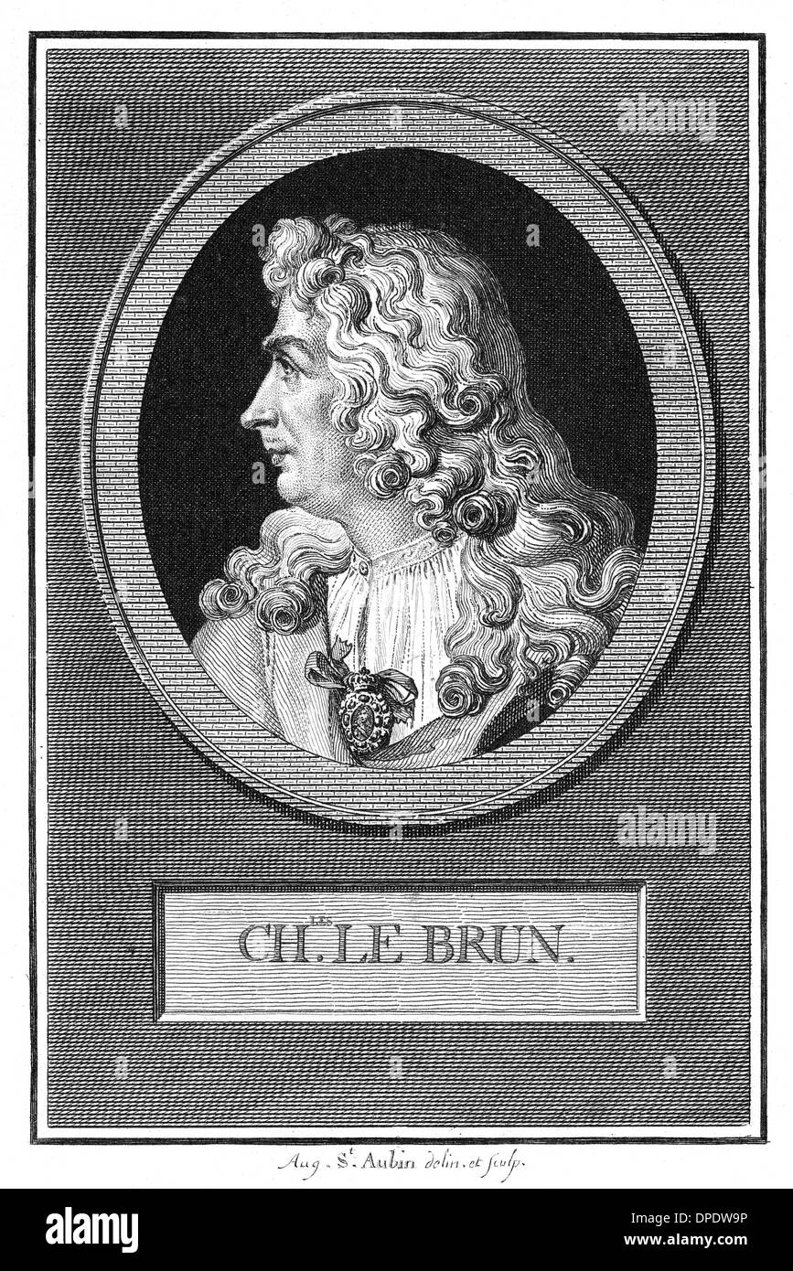 Louis xiv by charles le brun Black and White Stock Photos & Images - Alamy