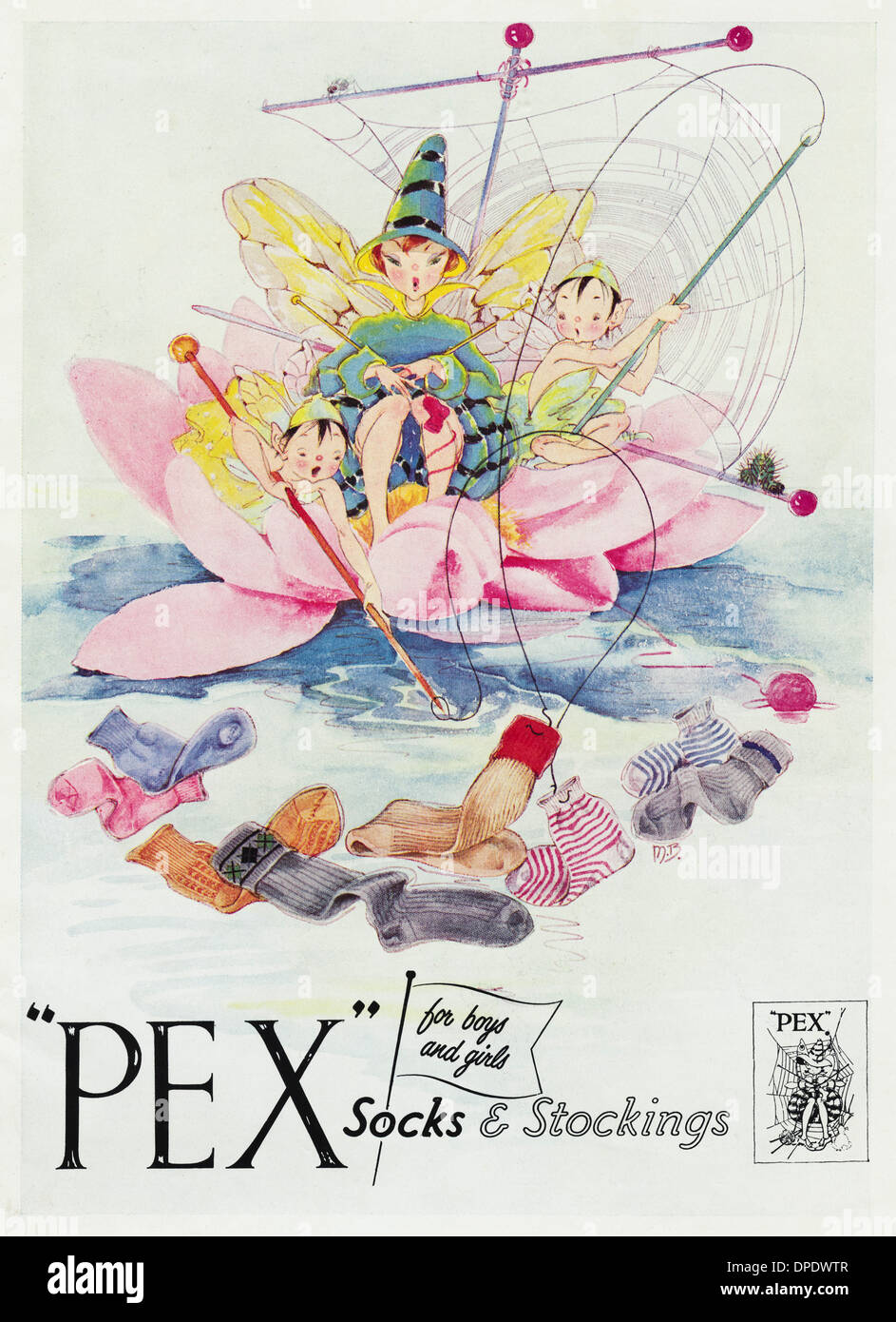 Vintage stockings ads hi-res stock photography and images - Alamy