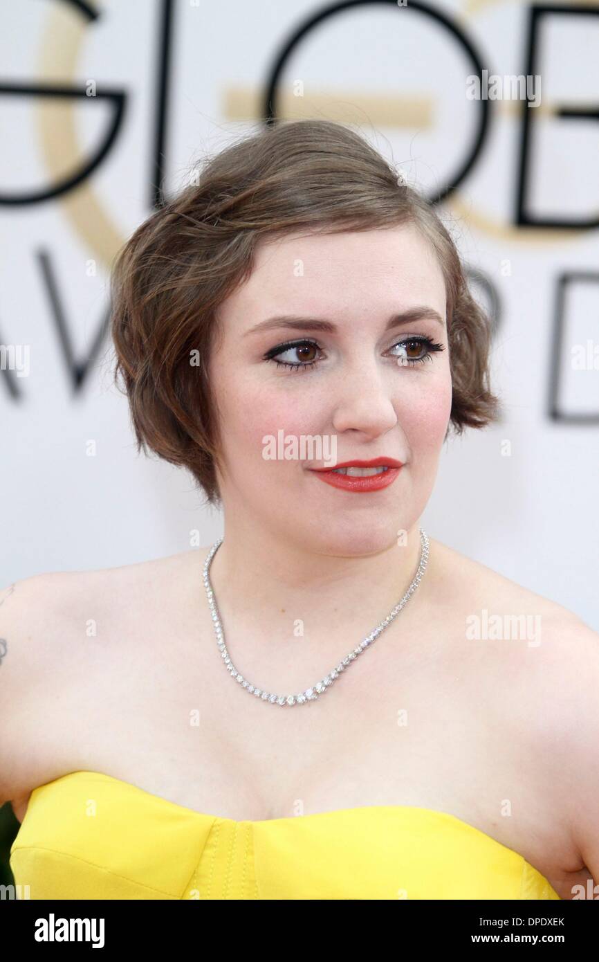 Beverly Hills, CA, USA. 12th Jan, 2014. Lena Dunham at arrivals for ...