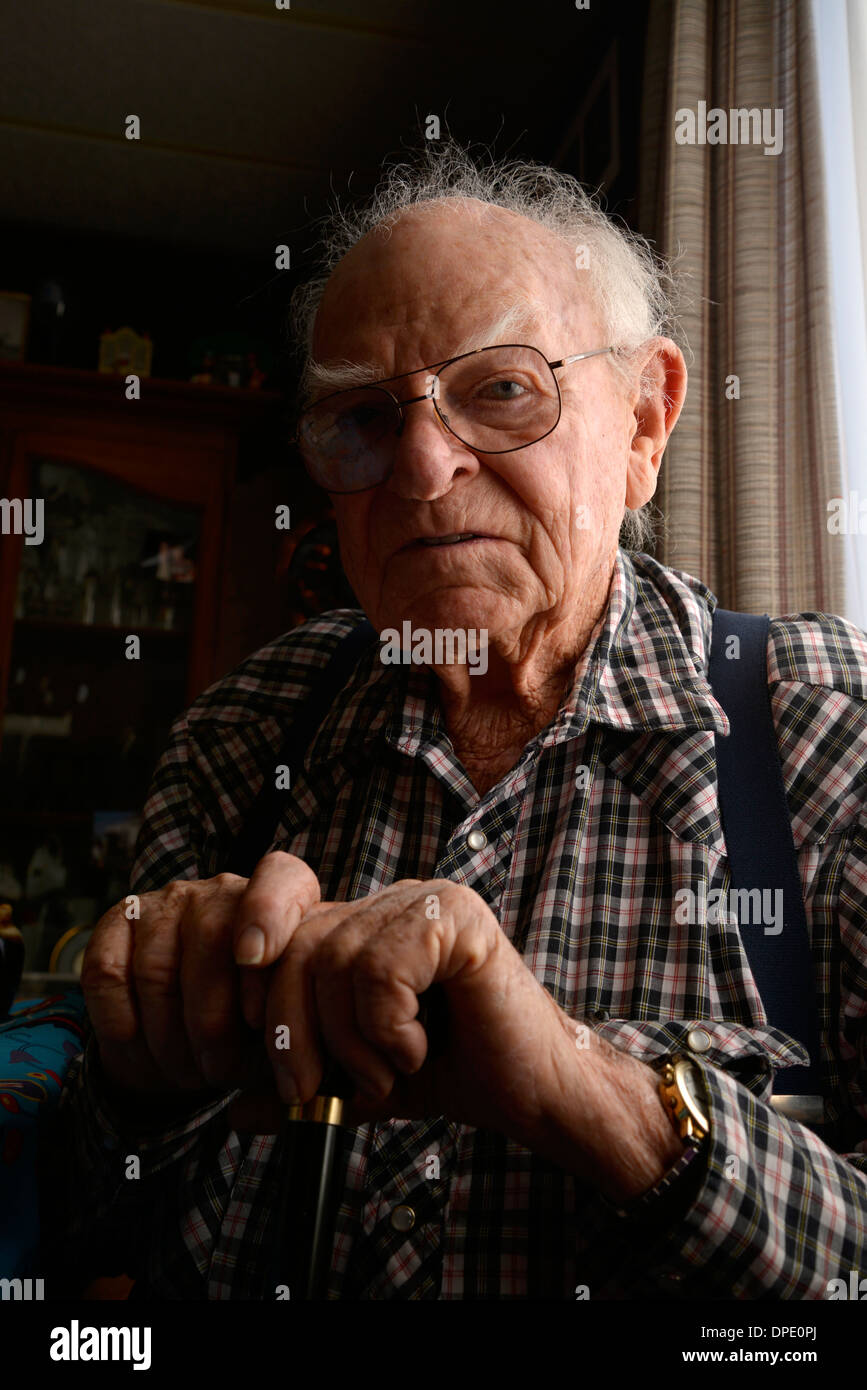 A 93-year-old man at his home Stock Photo - Alamy