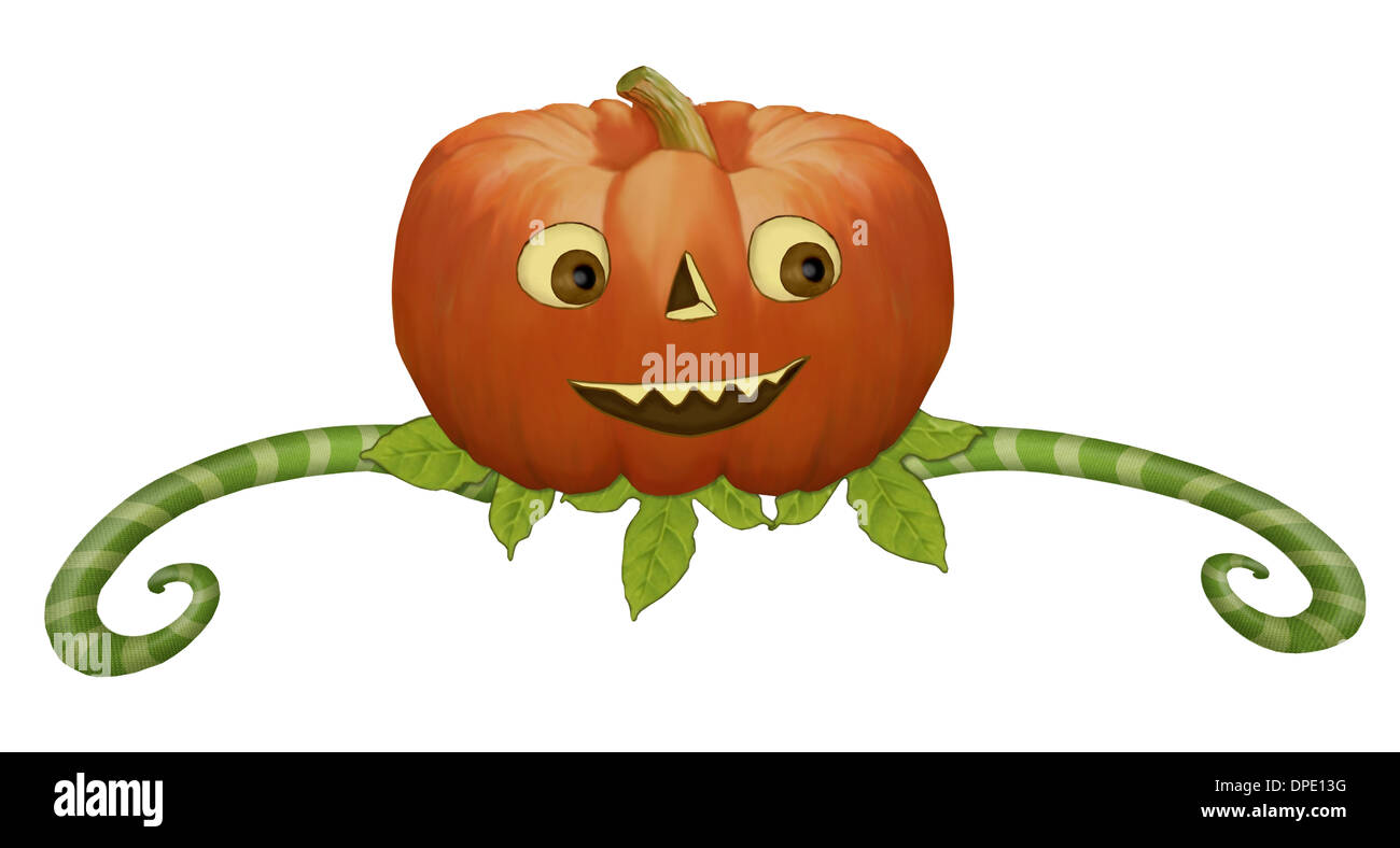A pumpkin with a body Stock Photo - Alamy