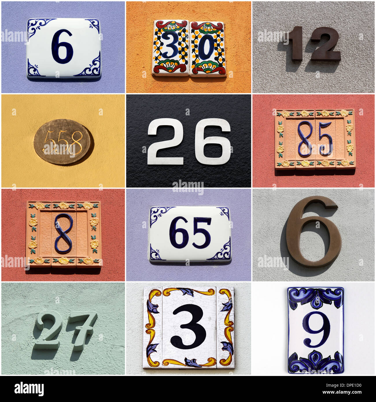 Number plate collage hi-res stock photography and images - Alamy