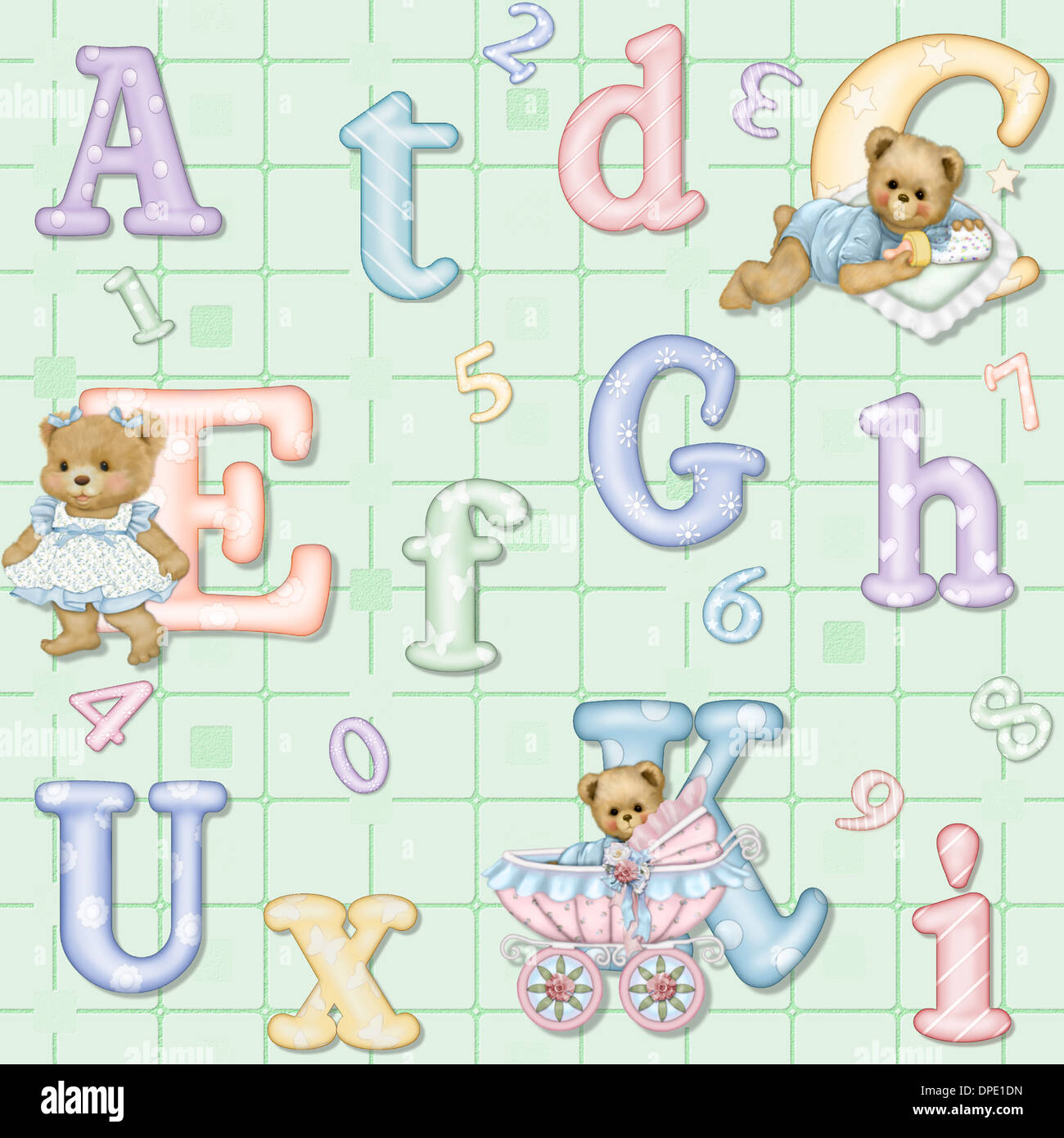 Teddy bear alphabet hi-res stock photography and images - Alamy