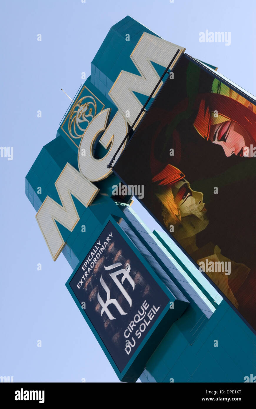 MGM Grand Hotel Casino Sign Las Vegas Nevada USA Stock Photo - Alamy