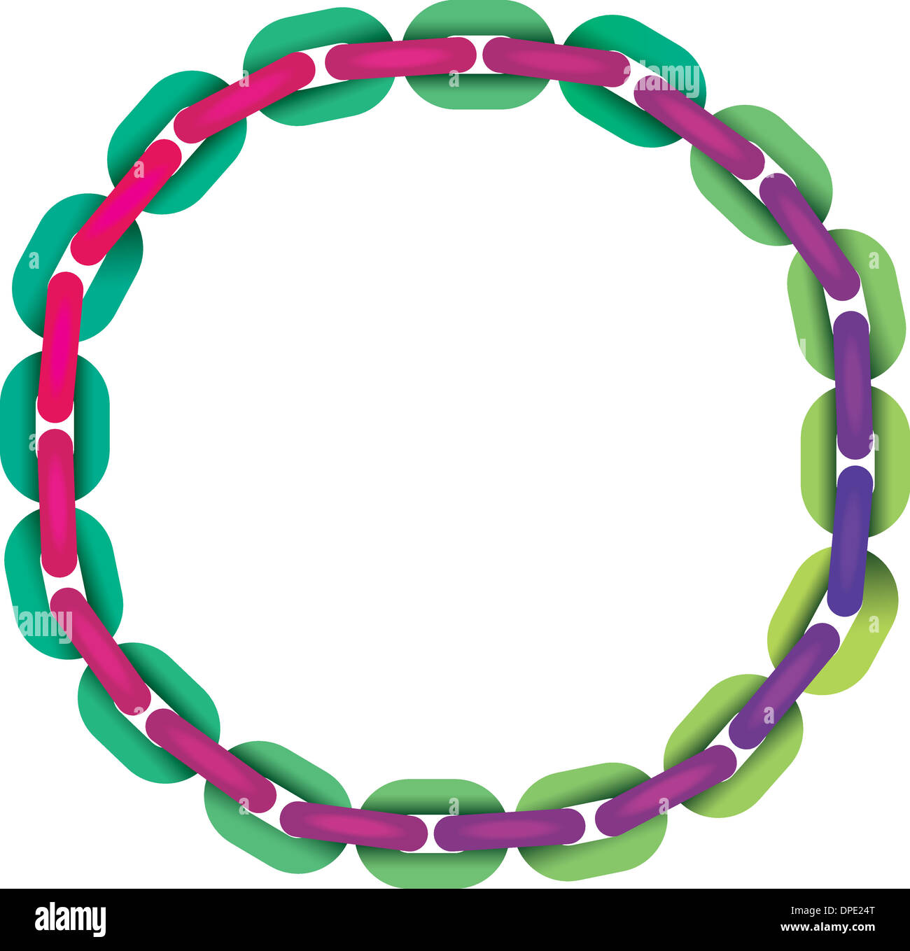 Chain link circle hi-res stock photography and images - Alamy