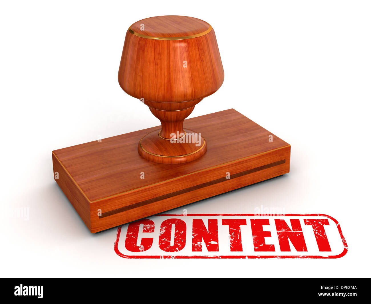 Rubber Stamp content (clipping path included Stock Photo - Alamy