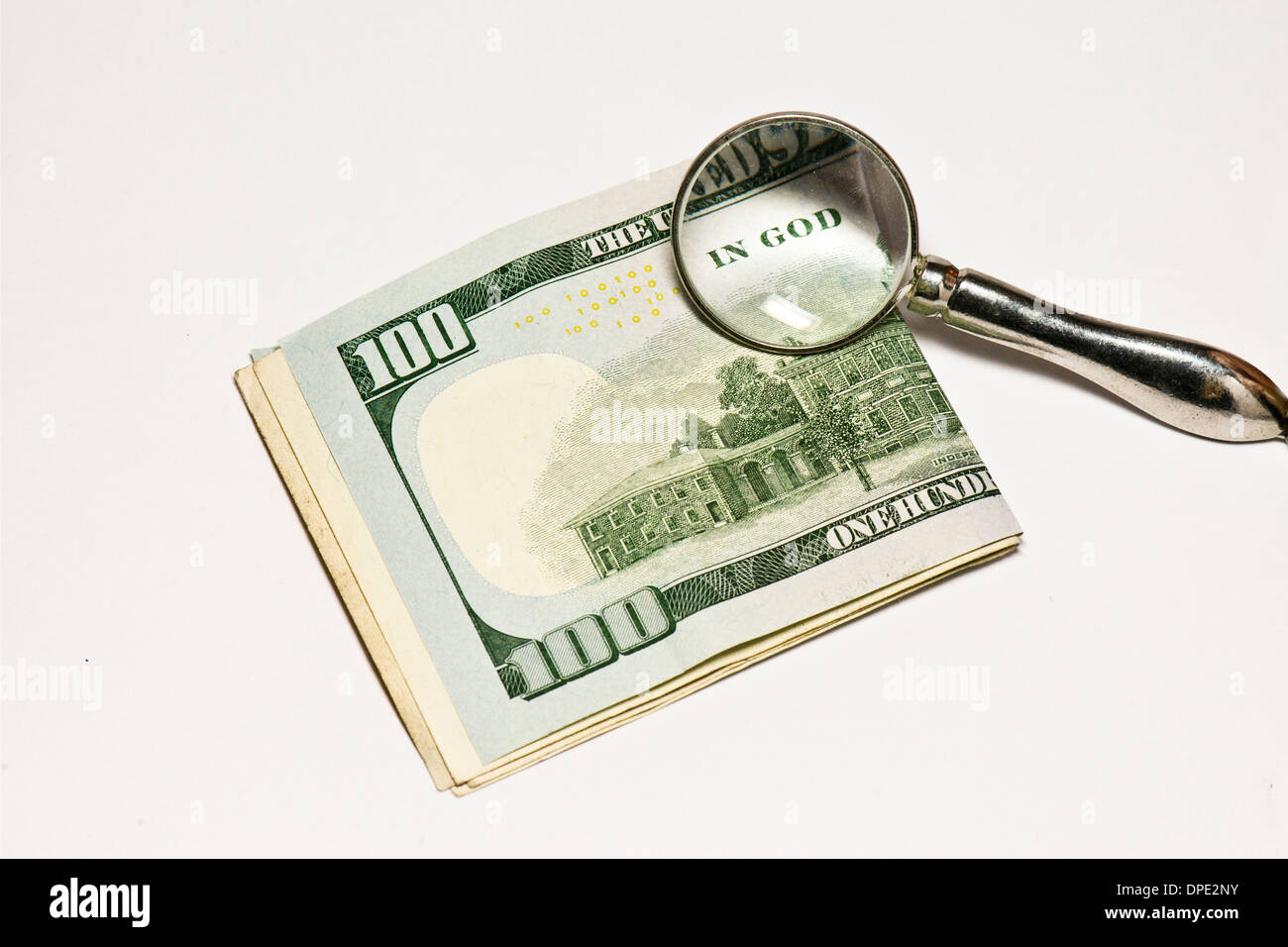 In God We Trust - $100 Bill Stock Photo - Alamy