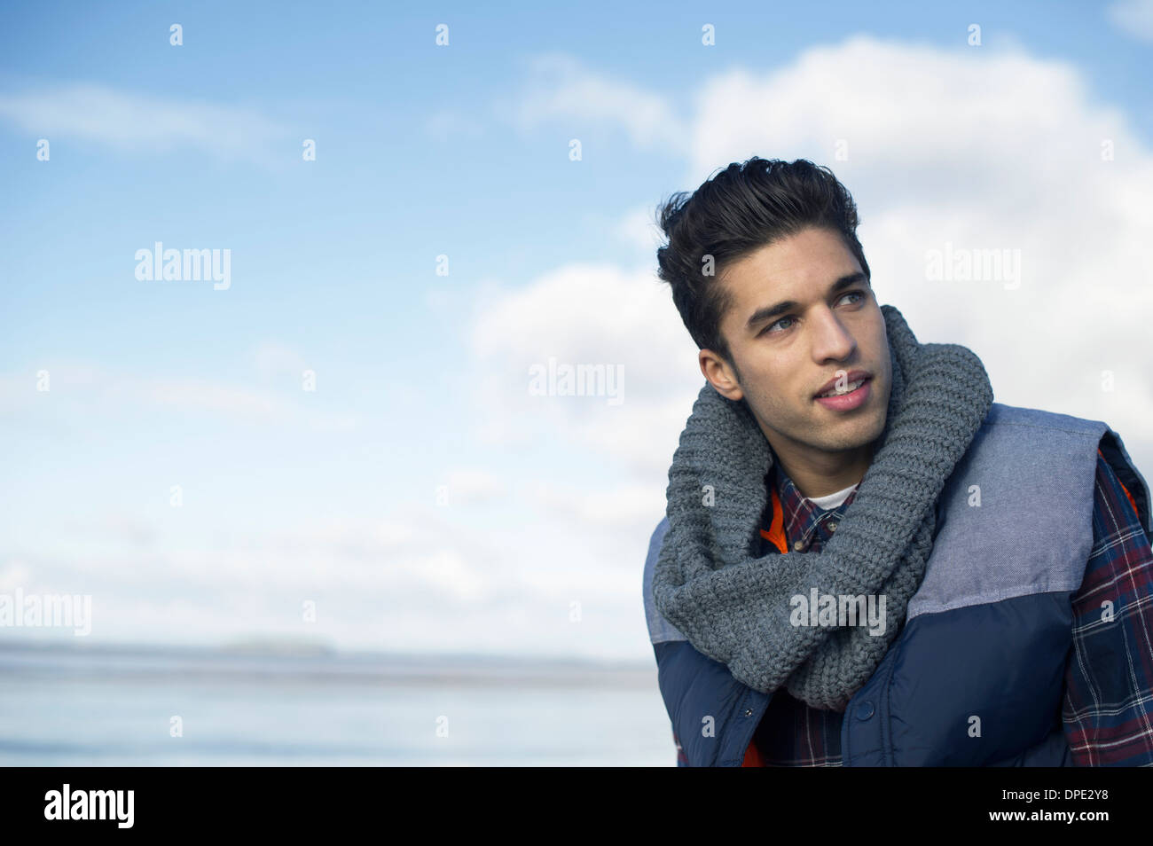 Grey hair young man hi-res stock photography and images - Alamy