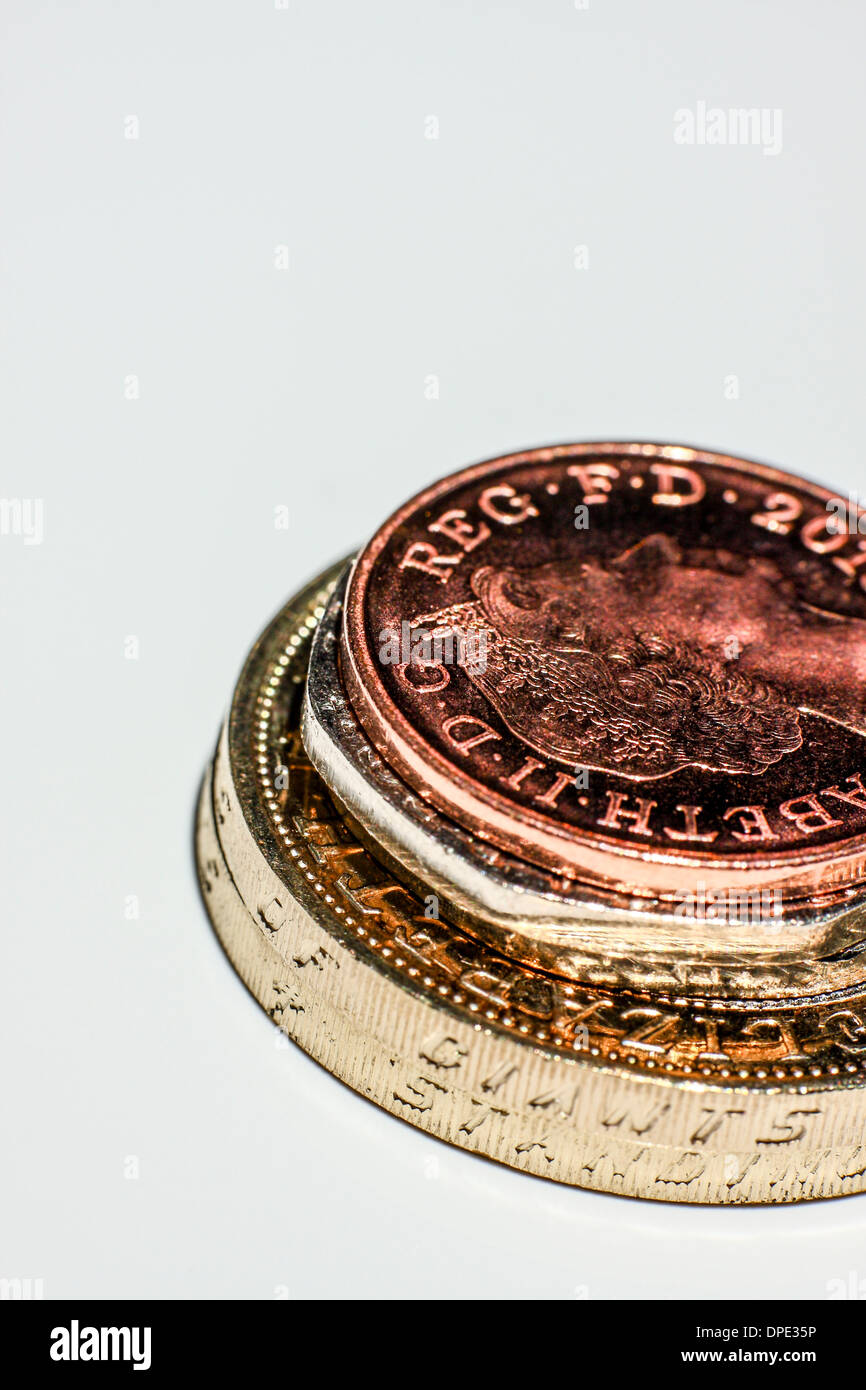 Close up view of British currency with space for copy Stock Photo - Alamy