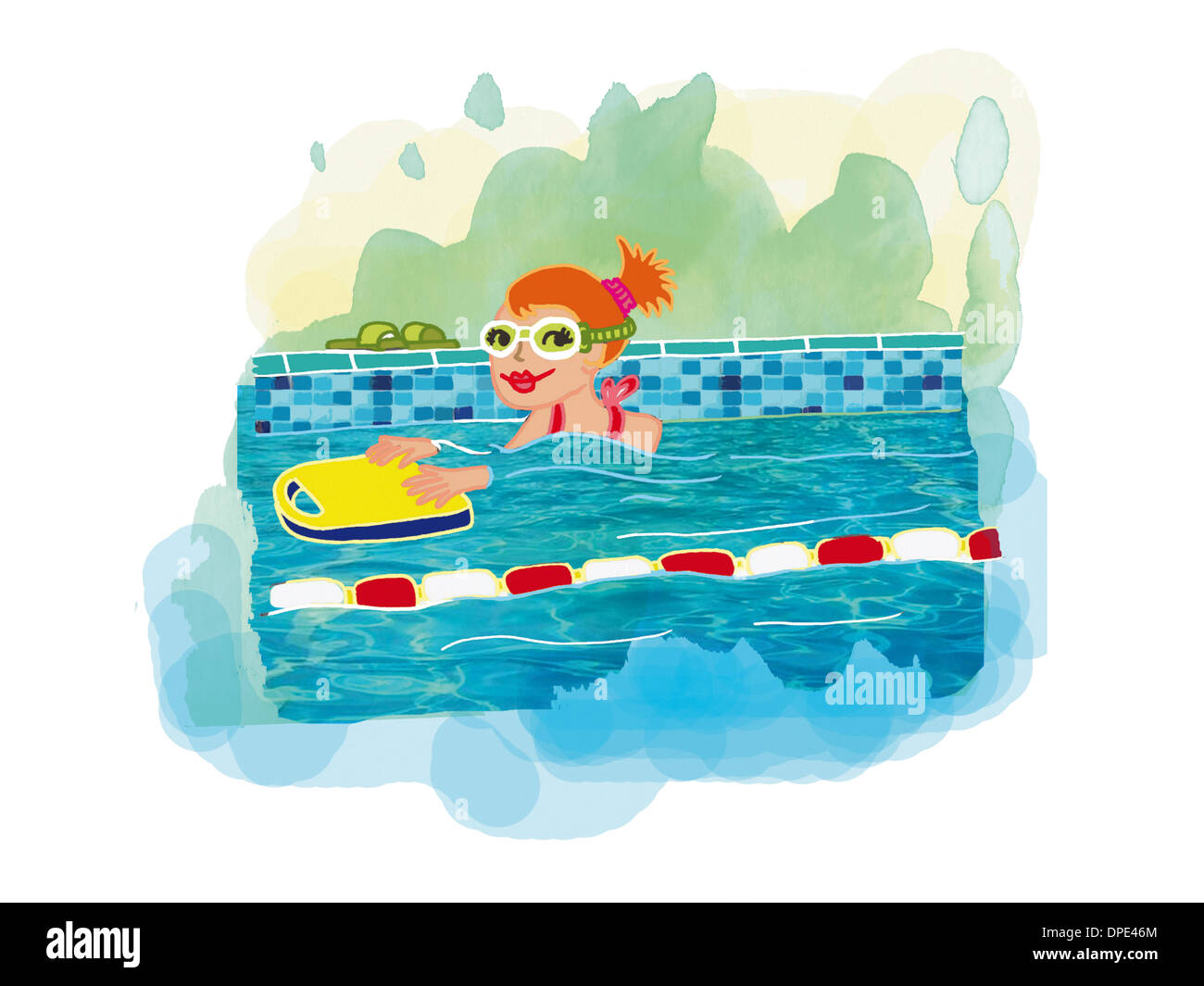 Female Swimming Pool Cut Out Stock Images & Pictures - Alamy