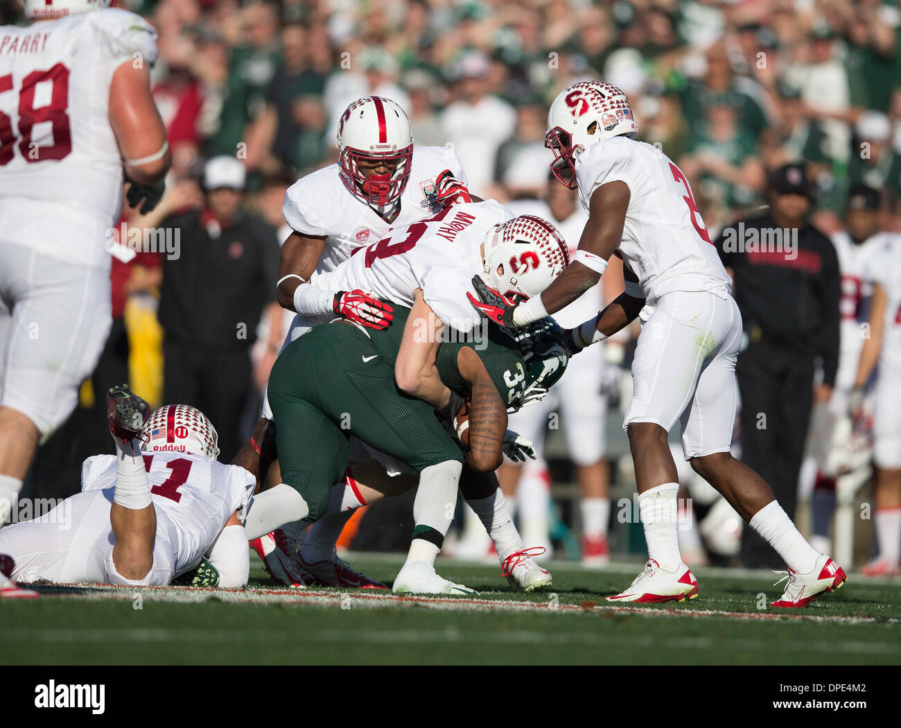 Linebacker trent murphy 93 stanford hi-res stock photography and images ...