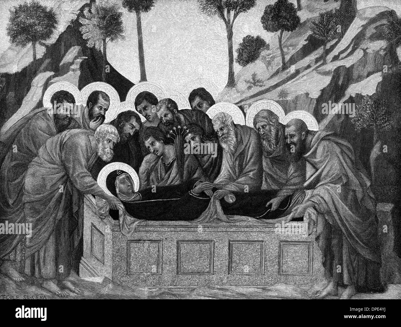 Jesus mary angels Black and White Stock Photos & Images - Alamy