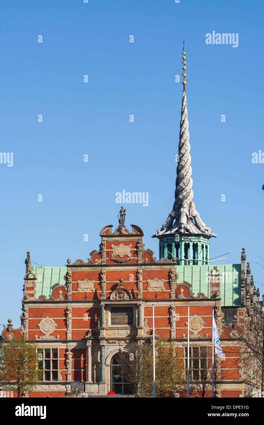 Former Stock Exchange Building with dragon tail spire Copenhagen ...