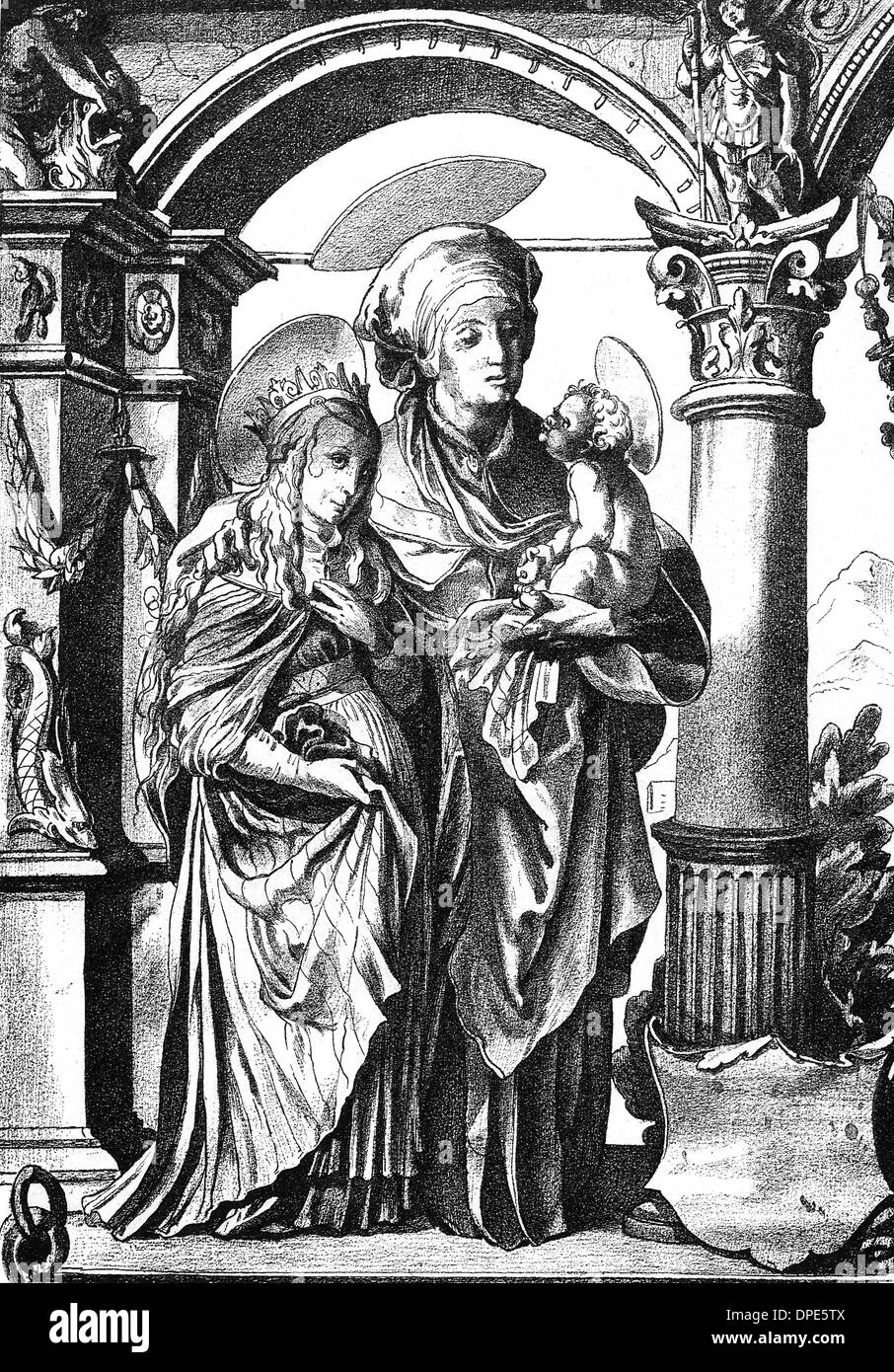 Jesus mother Black and White Stock Photos & Images - Alamy