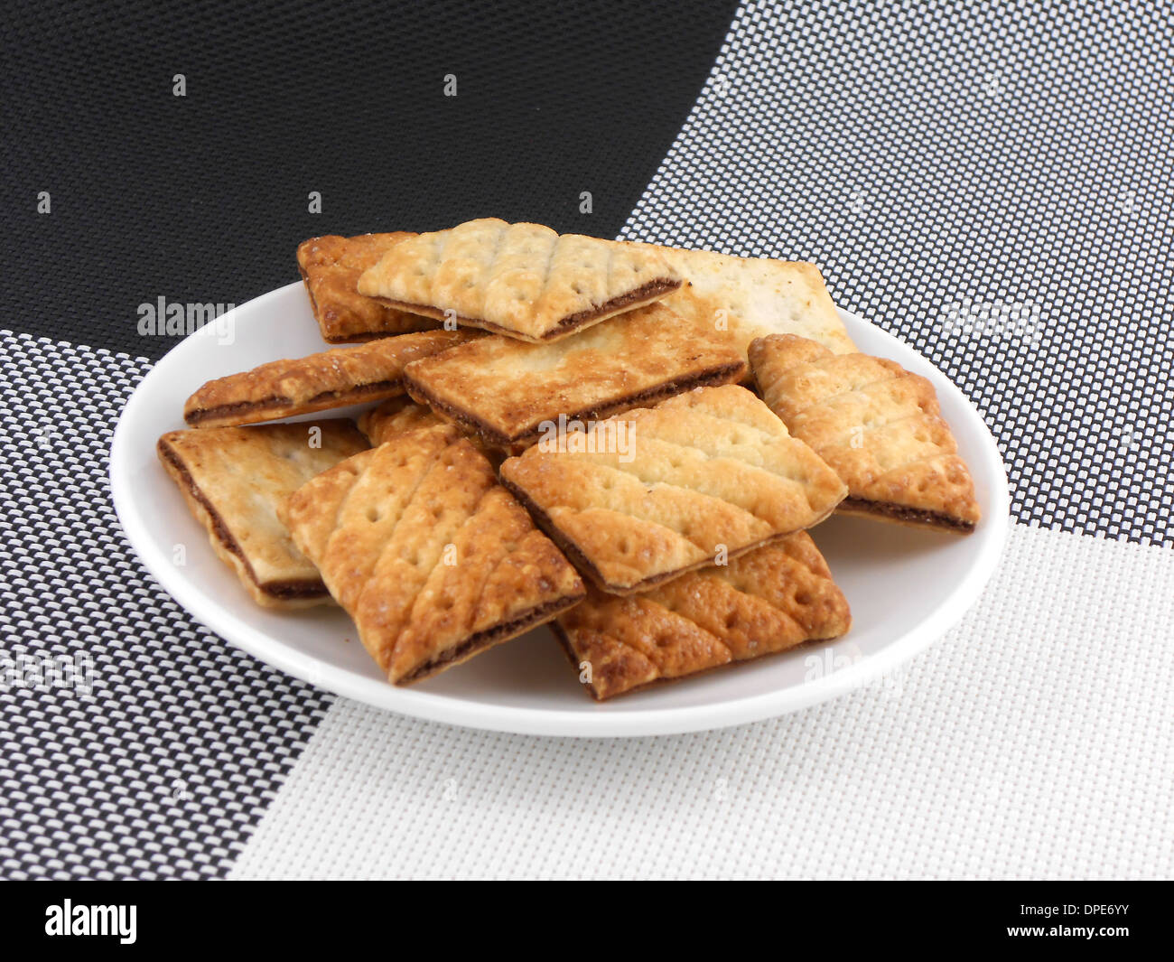 cookies on a dish Stock Photo - Alamy