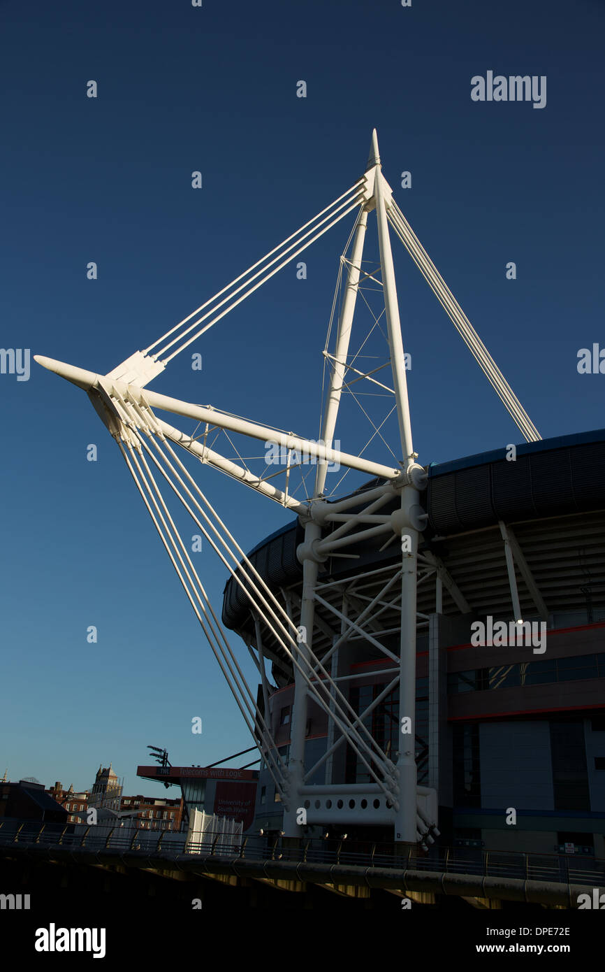 The Millennium Stadium (Welsh: Stadiwm y Mileniwm) in Cardiff is the ...