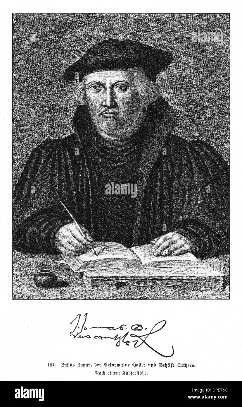 JUSTUS JONAS WRITING Stock Photo - Alamy