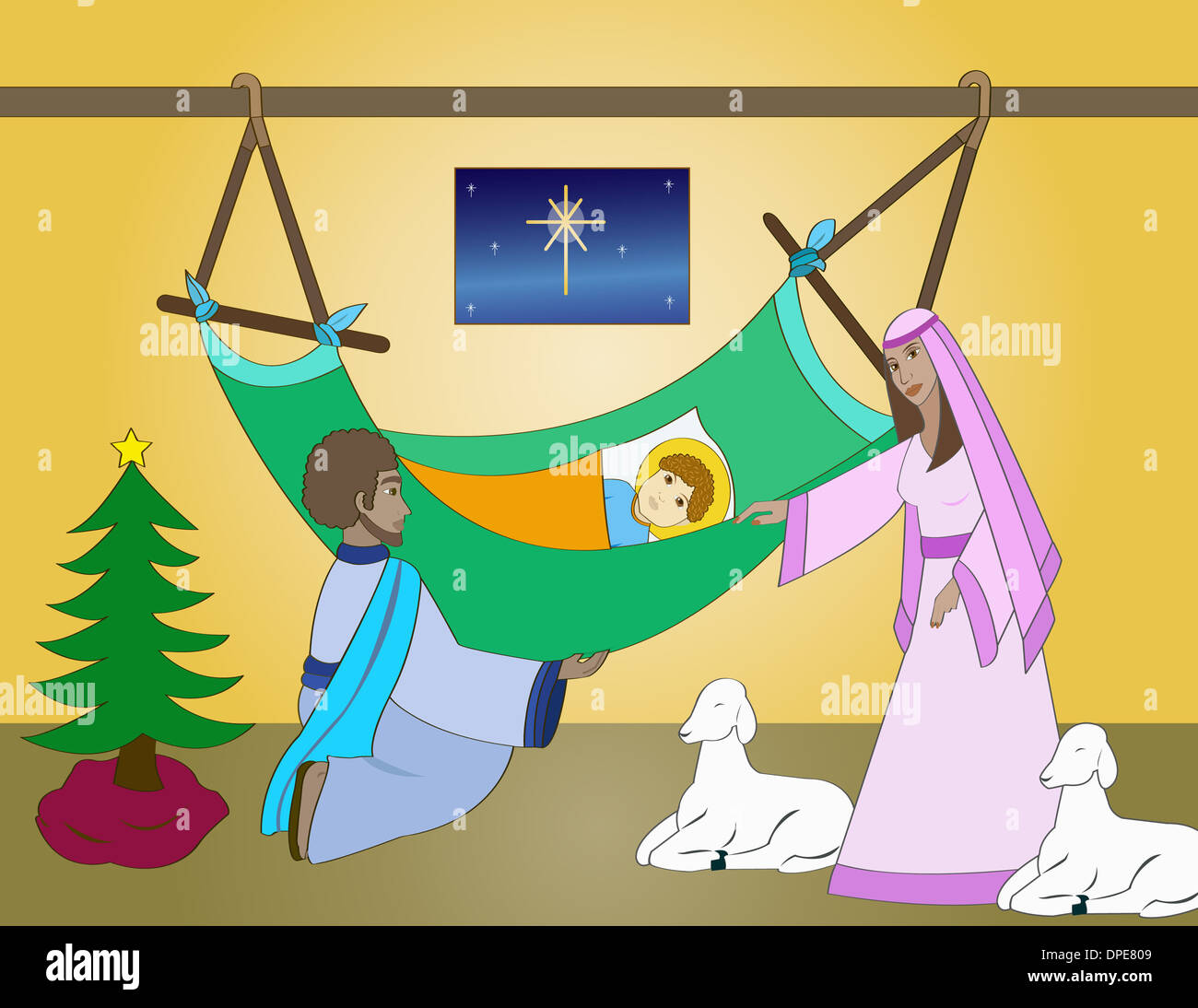 Birth of Jesus Stock Photo - Alamy