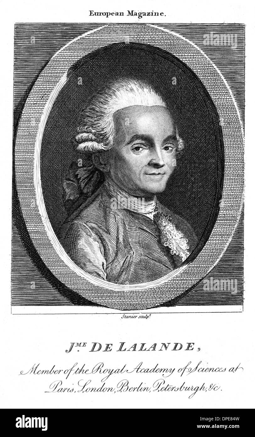 JEROME DE LALANDE - 2 Stock Photo - Alamy