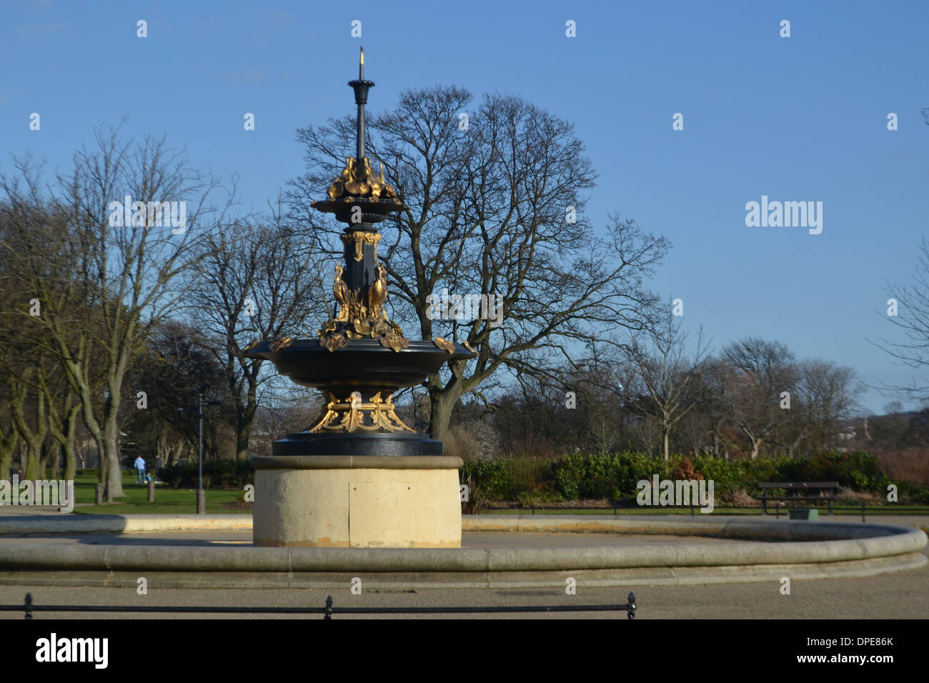 Water Fountain in Albert Park Middlesbrough, UK United kingdom Stock ...