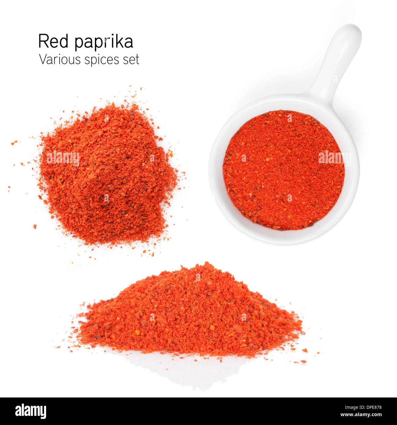 Red paprika. Isolated on white background Stock Photo - Alamy