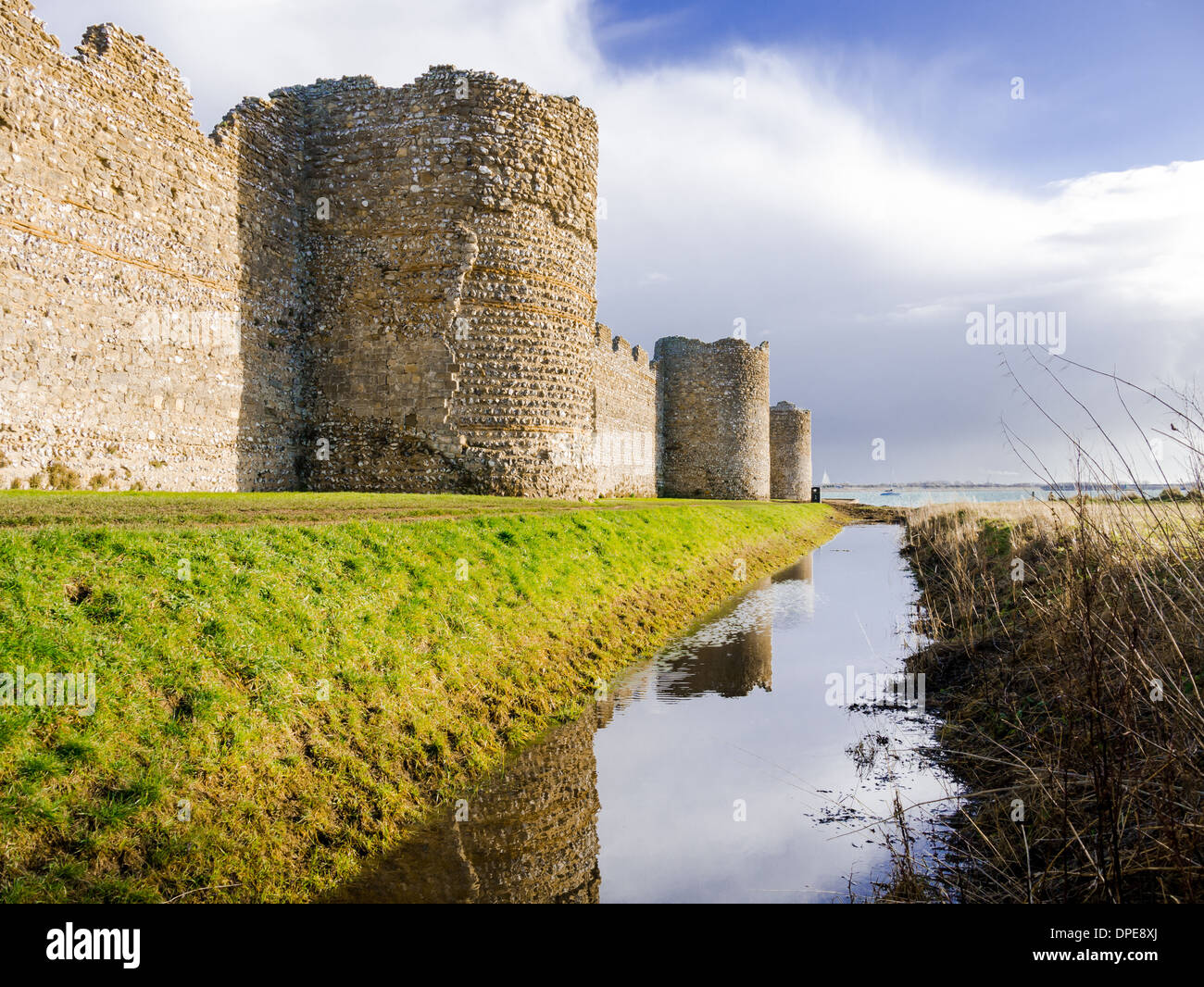 Portchester castle moat hi-res stock photography and images - Alamy