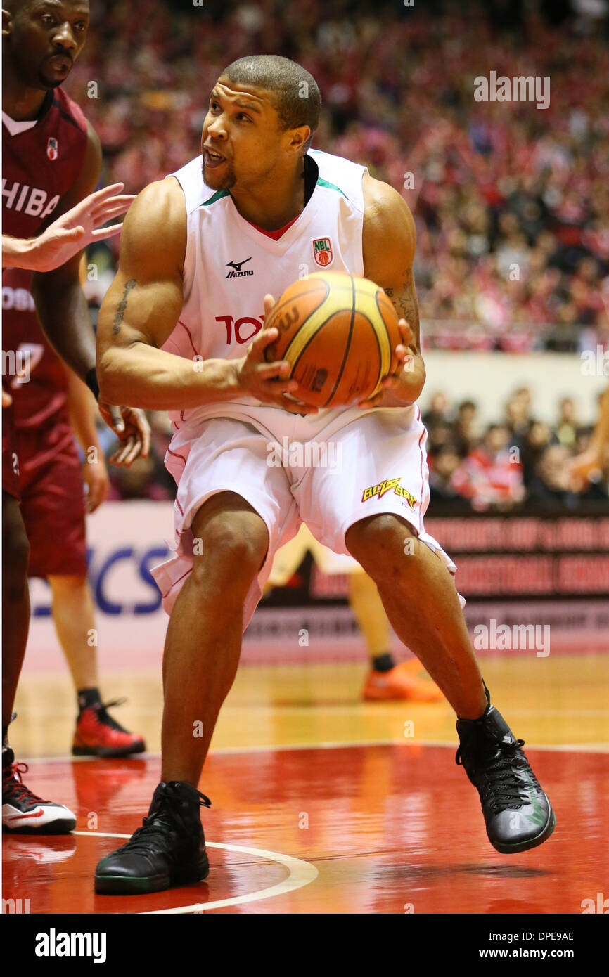 1st Yoyogi Gymnasium, Tokyo, Japan. 13th Jan, 2014. Jeff Gibbs (Alvark ...