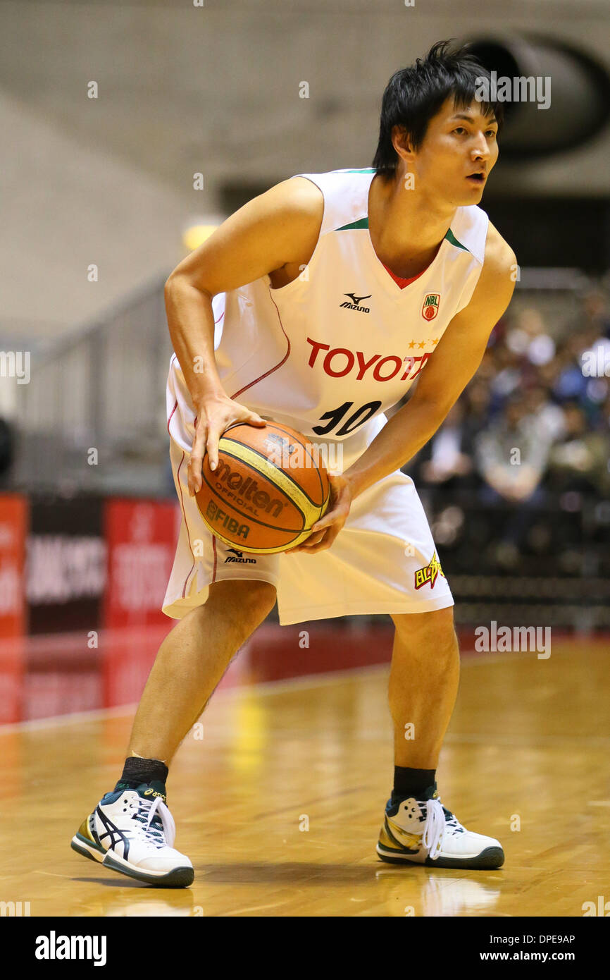 1st Yoyogi Gymnasium, Tokyo, Japan. 13th Jan, 2014. Yusuke Okada (Alvark), JANUARY 13, 2014 ...