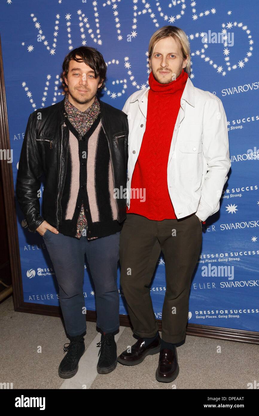 New York, NY, USA. 13th Jan, 2014. Christopher Peters, Shane Gabier in ...