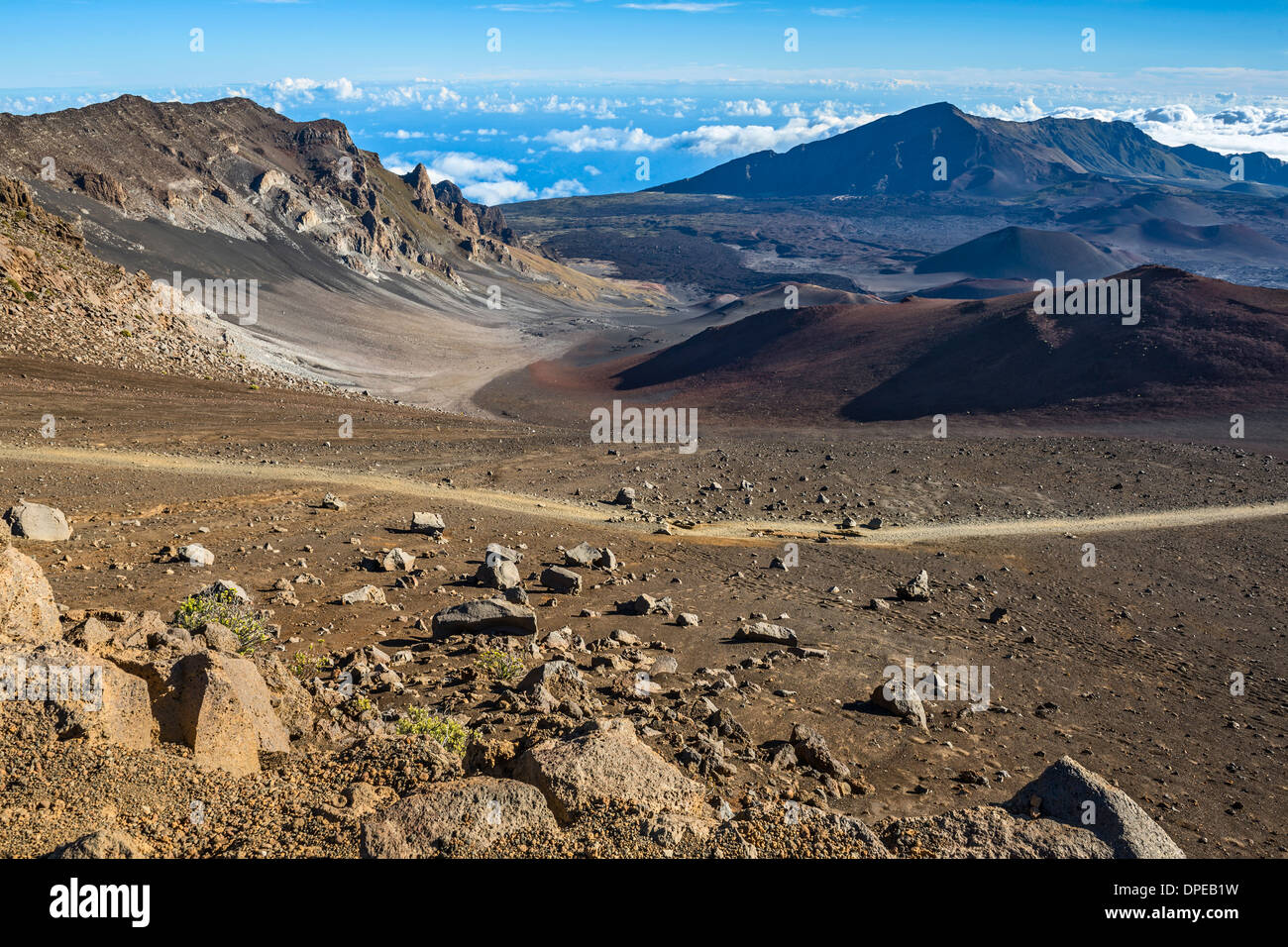 The summit of Haleakala Volcano in Maui Stock Photo - Alamy
