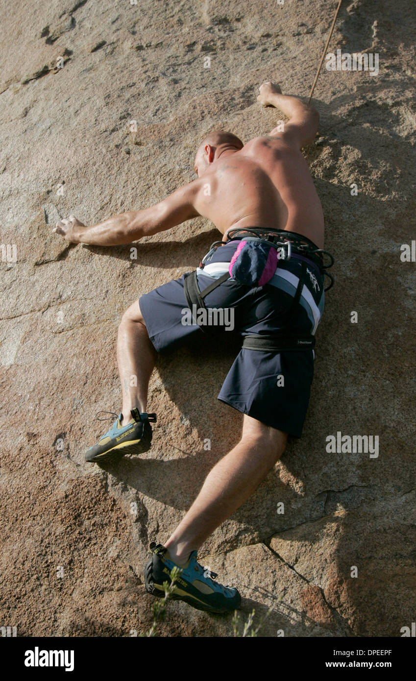 (Published 1/21/2006, E-12) Rock Climber COLE CARTER, a former Marine ...
