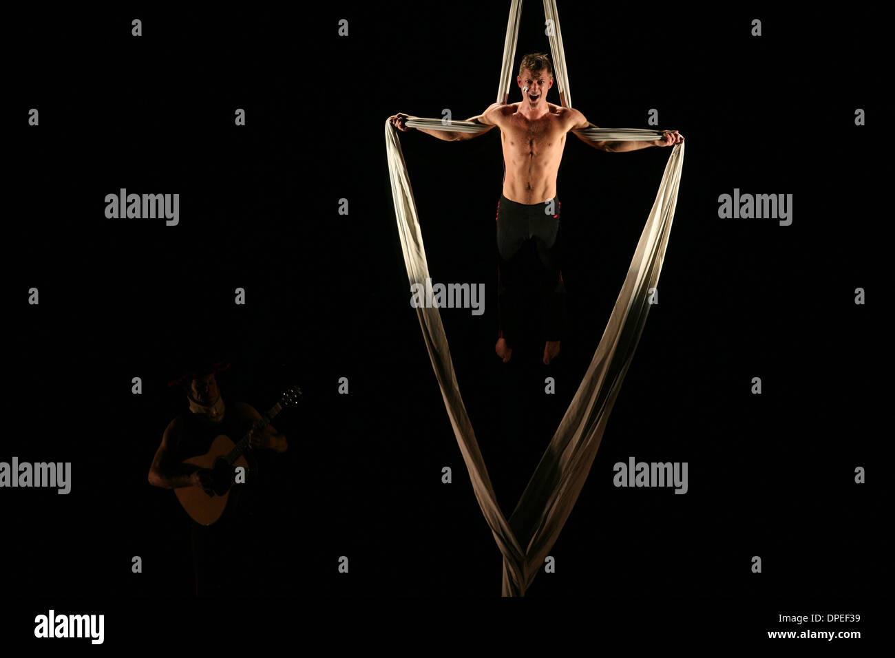 Stage Actors performing in a theater Stock Photo - Alamy