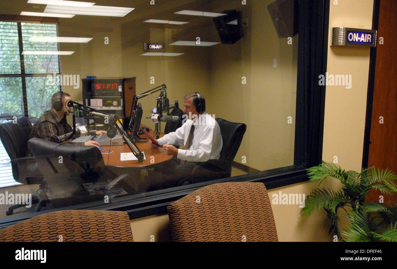 Radio host and financial advisor Pat Vitucci, right, in his Walnut ...