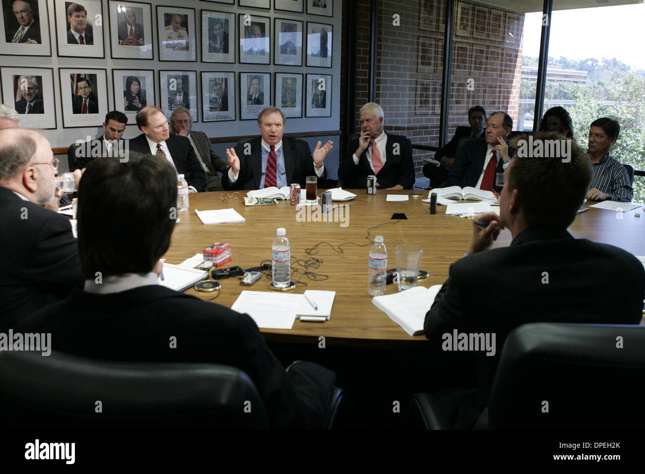 (Published 8/30/2006, B-7:E) From left, facing table, Troy A. Dahlberg ...