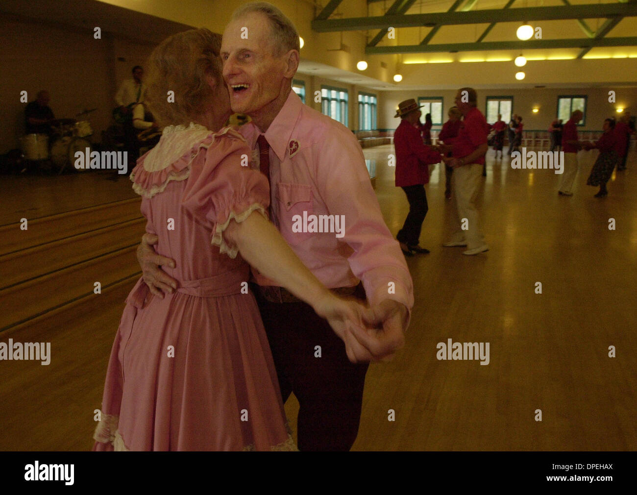 (Published 02/24/2003, B-1) Elaine Ketchum and Herb Hilton swing around ...