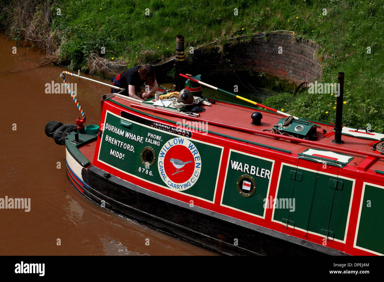 Working On A Narrowboat High Resolution Stock Photography and Images ...