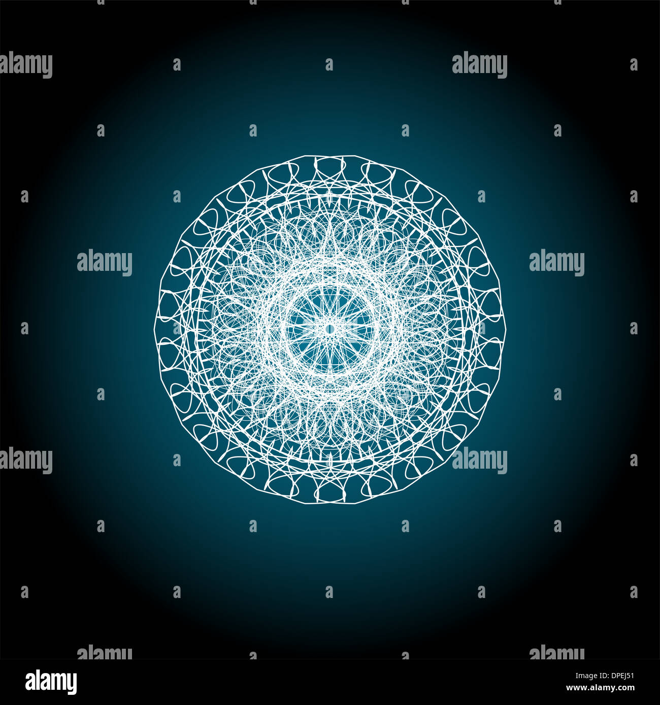 Blue Indian ornament Stock Photo - Alamy