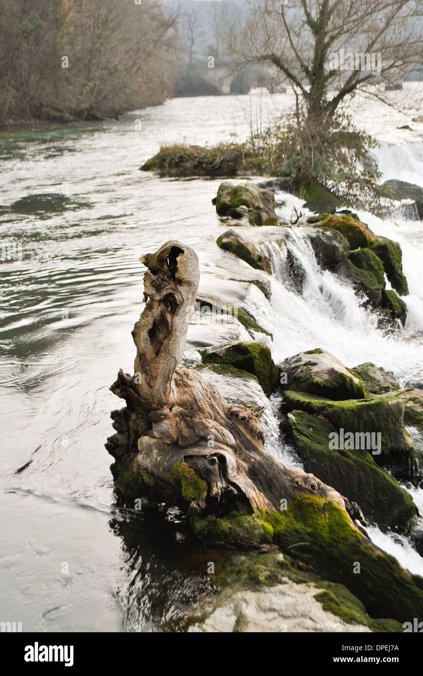 Rhine Falls, Switzerland - largest plain waterfall in Europe Stock ...