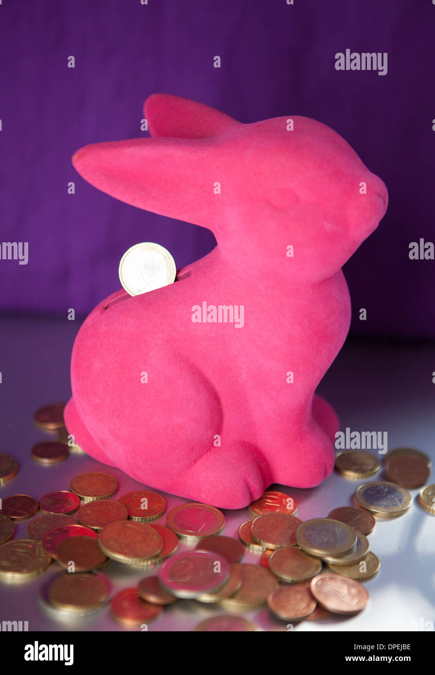 bunny piggy bank Stock Photo - Alamy