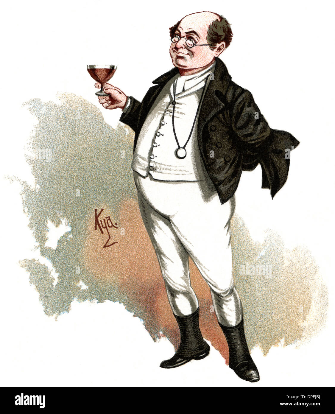 Mr Pickwick. Character from "Pickwick Papers" by Charles Dickens Stock ...