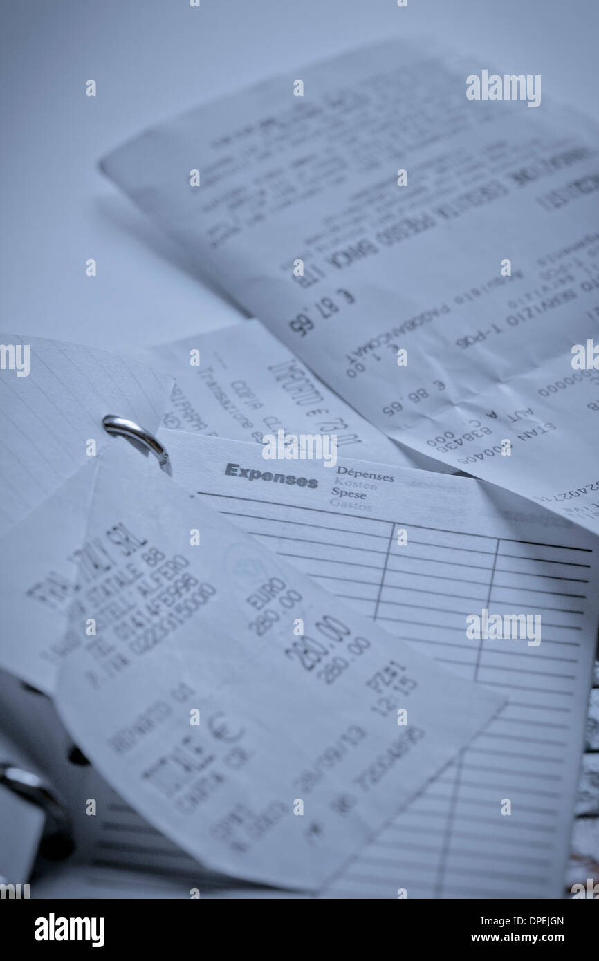 Expenses receipts hi-res stock photography and images - Alamy