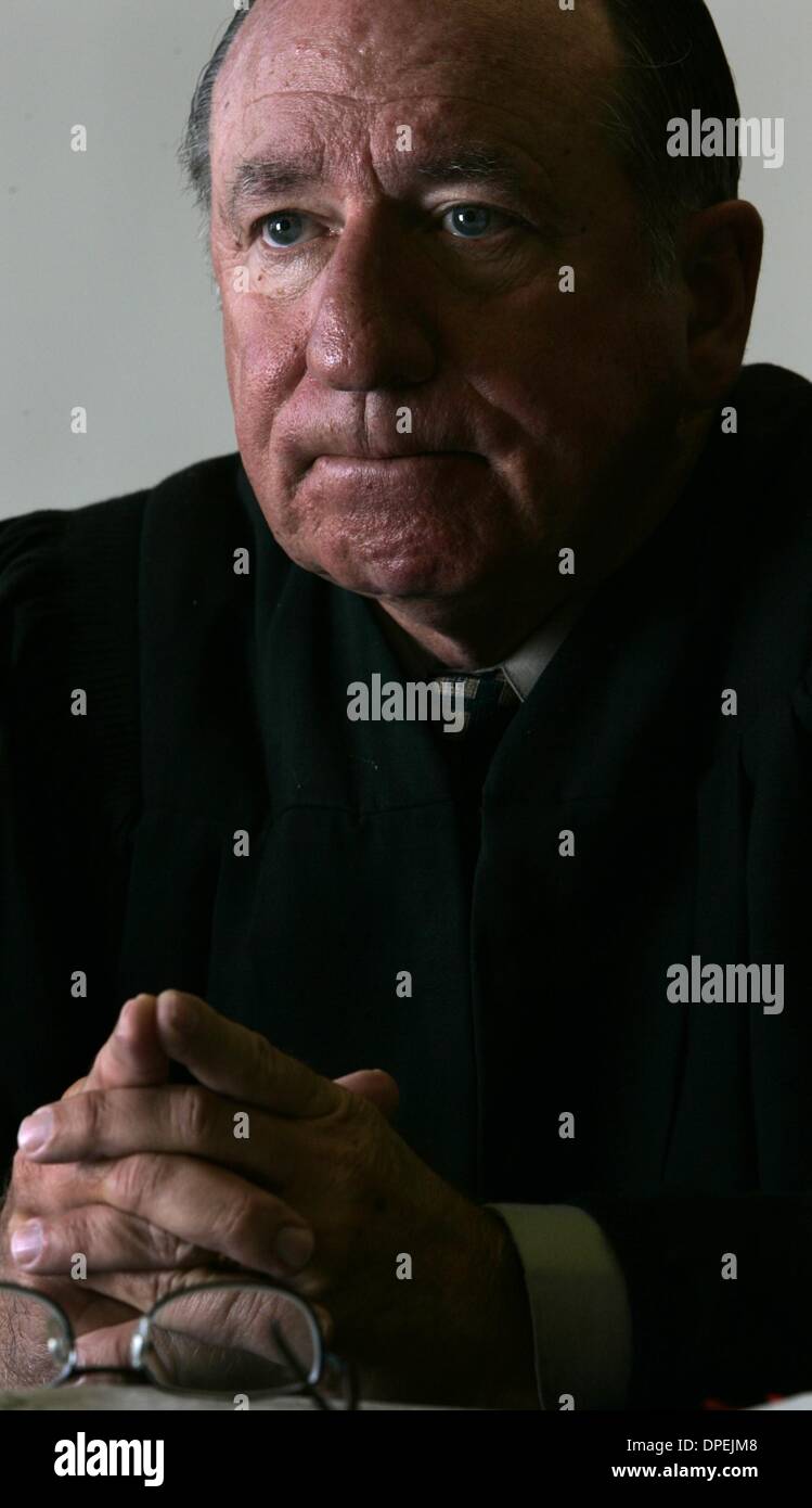 (Published 4/24/2005, B-1: 1,2,3) Judge William Bill Mudd (cq) in his ...