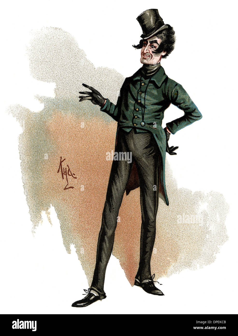 Alfred Jingle. Dickens character Stock Photo - Alamy