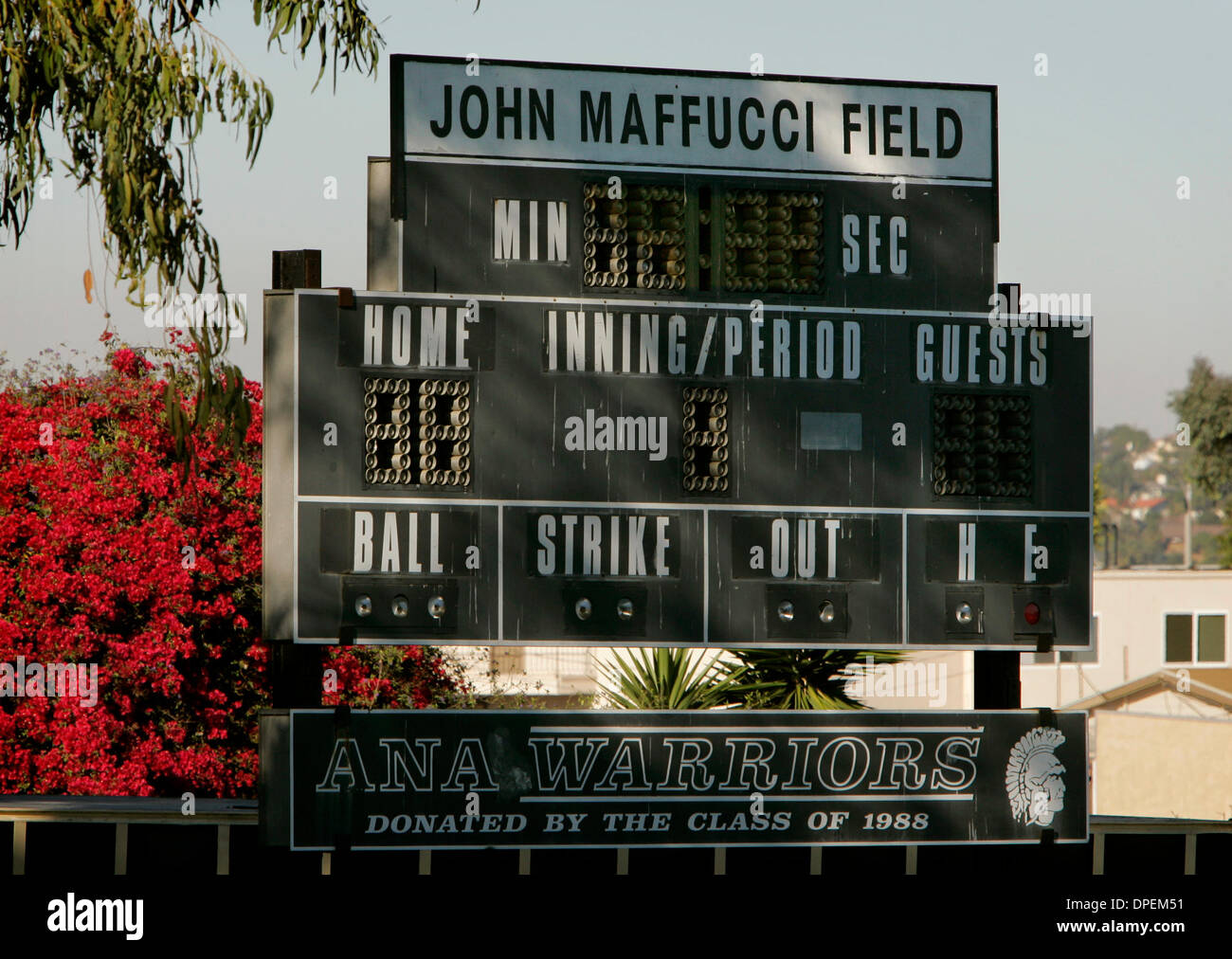 (Published 11/27/2005, N-13) View of the scoreboard at Army-Navys Stock ...