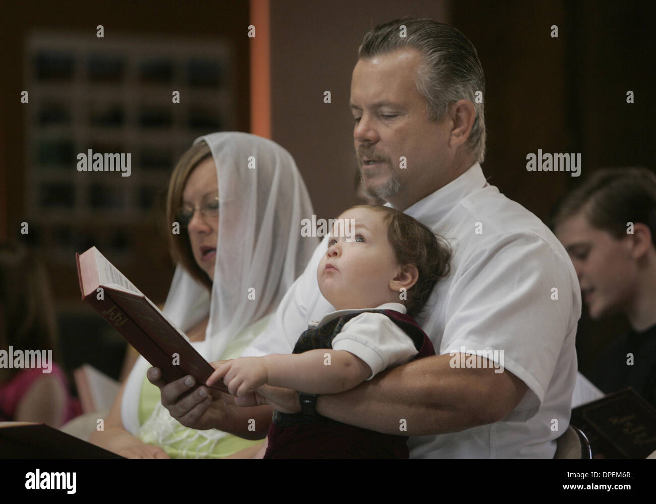 (Published 11/27/2005, B-1:1,2,3) Parolee Harold Taylor, sings during ...