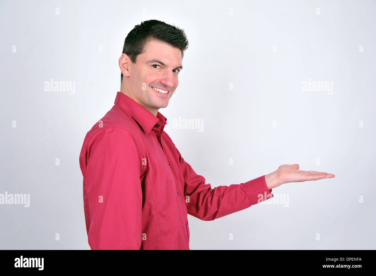 Smiling standing communication face to face close up hi-res stock ...