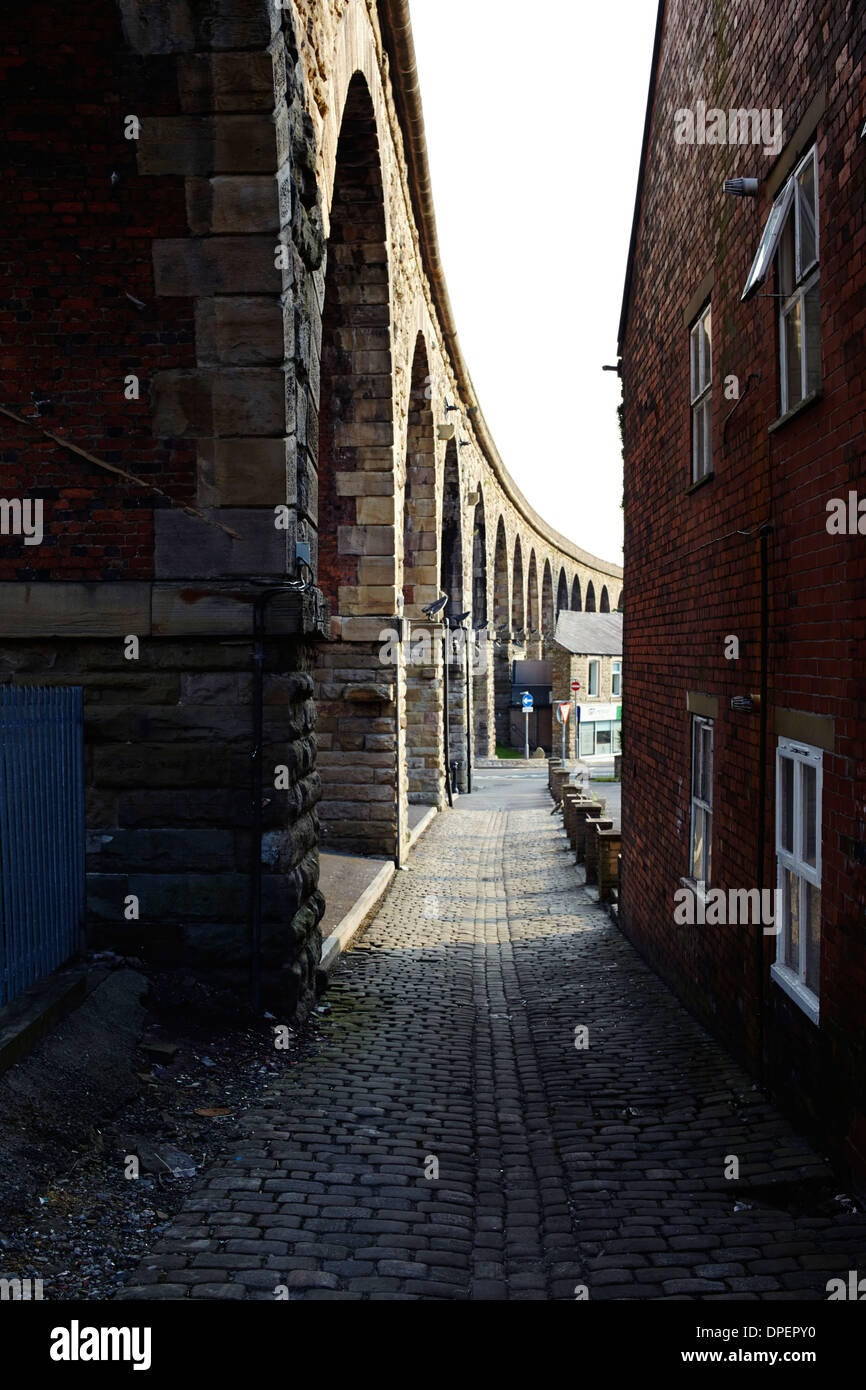 Railway viaduct in Accrington, Lancashire Stock Photo - Alamy