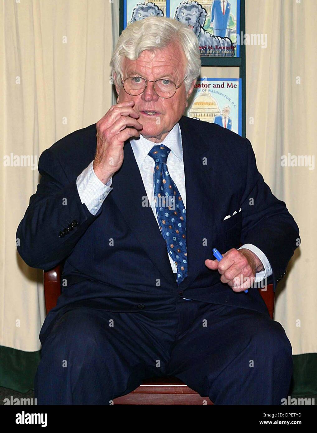 Senator Ted Kennedy signs copies of his new book ''My Senator and Me: A ...