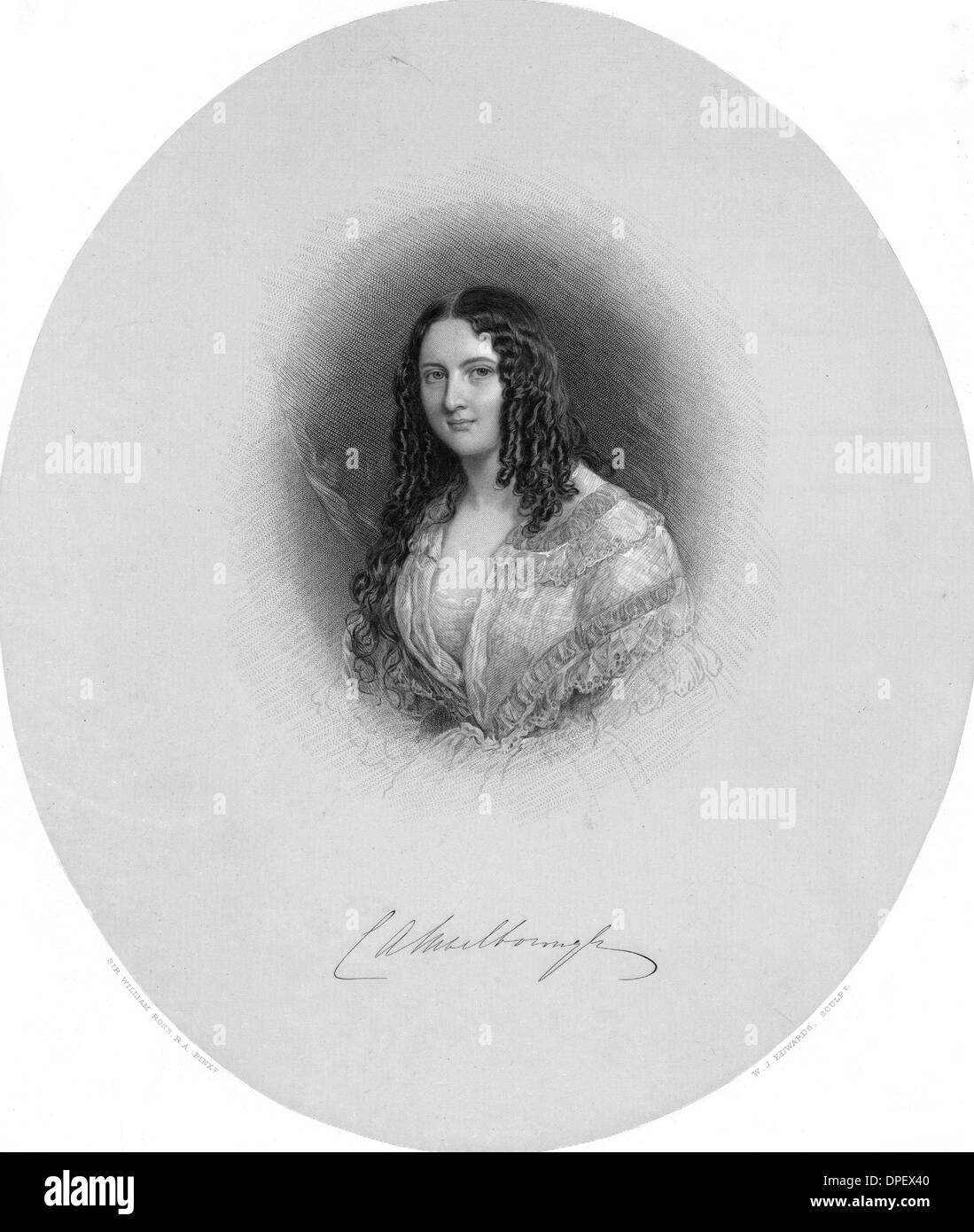 Charlotte, Duchess of Marlborough Stock Photo - Alamy