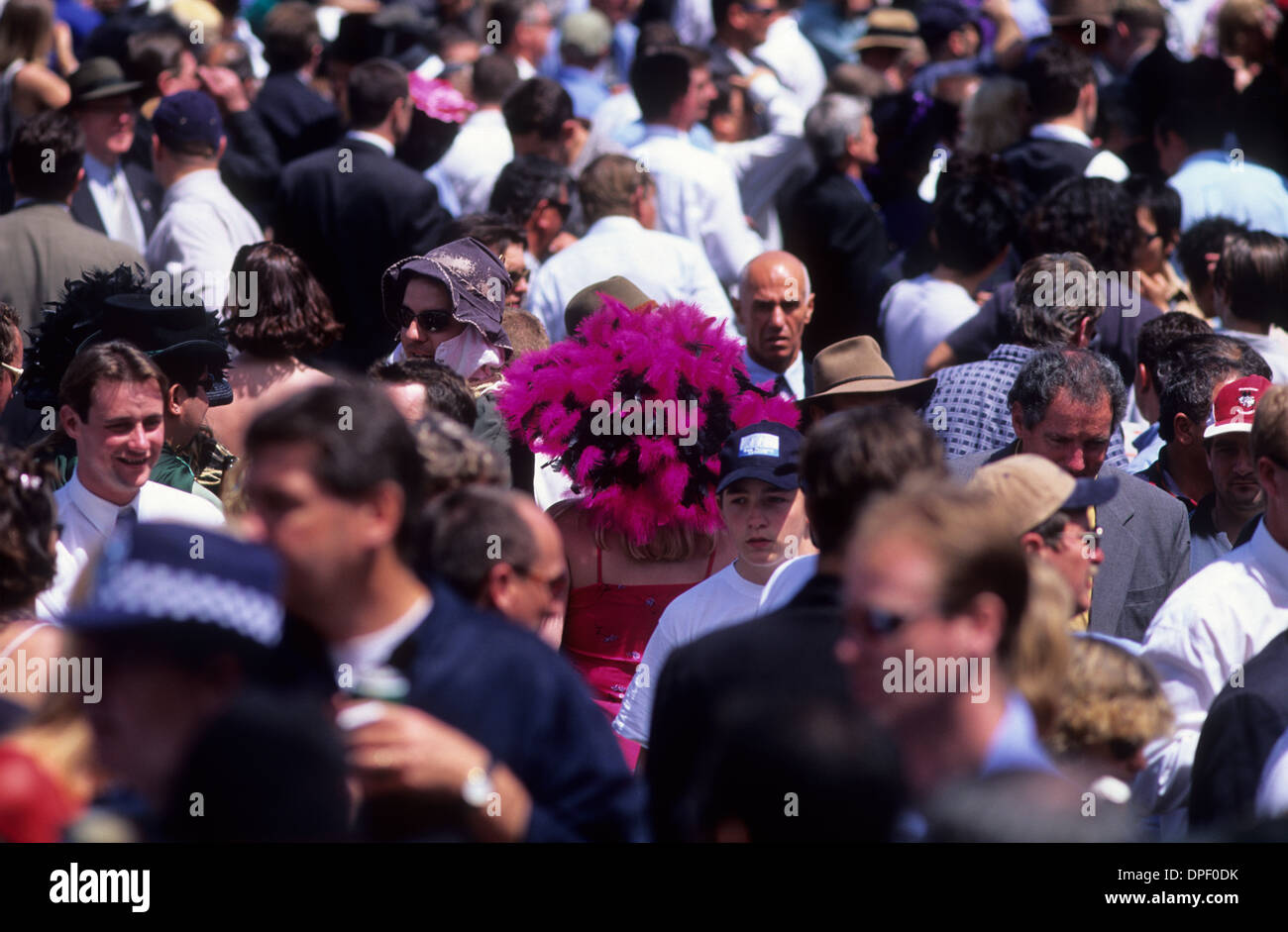 Melbourne cup crowd hi-res stock photography and images - Alamy